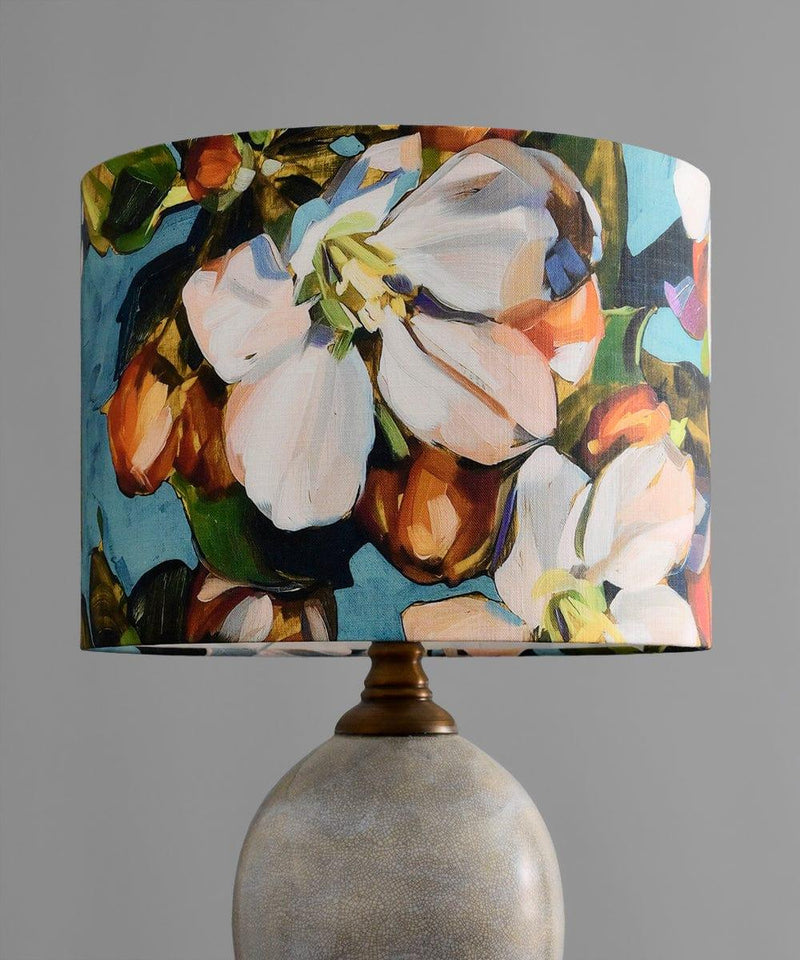 Blossom Aqua Lampshade – Statement Floral Lighting Australia